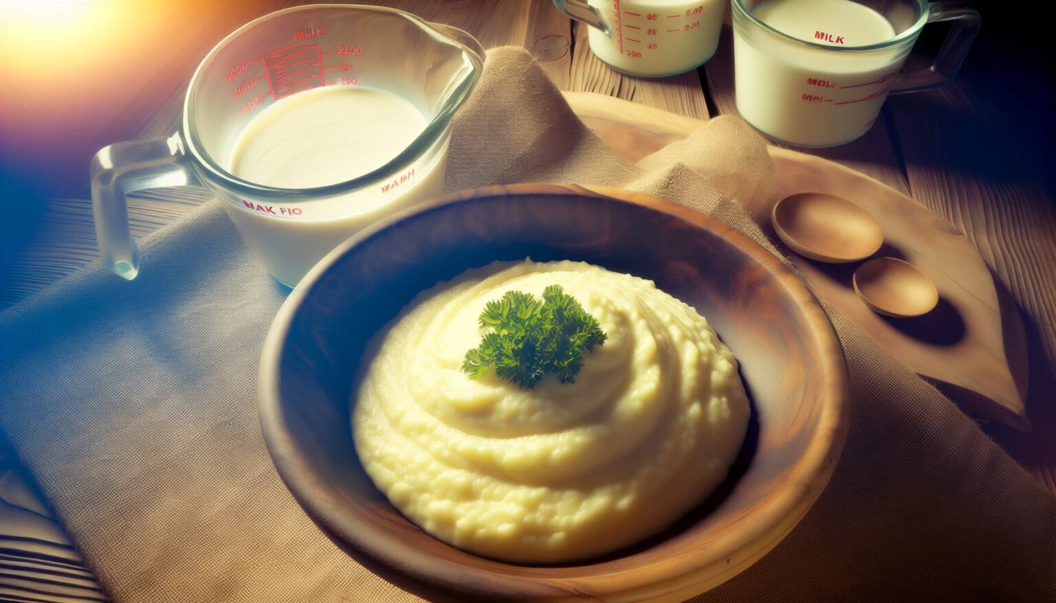 Purée Mousline : la dose parfaite de lait et eau